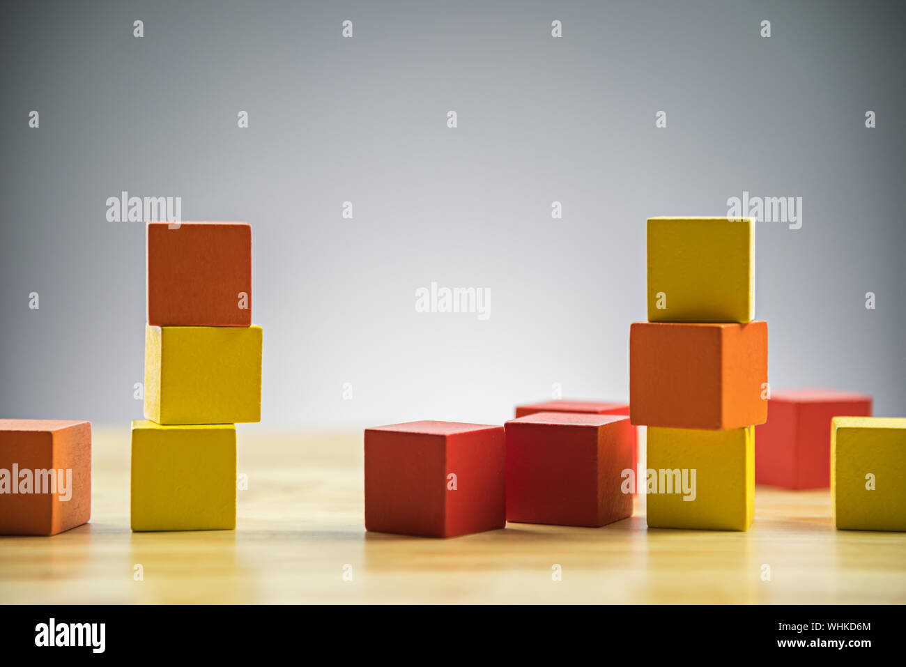 Red and yellow blocks hi-res stock photography and images - Alamy