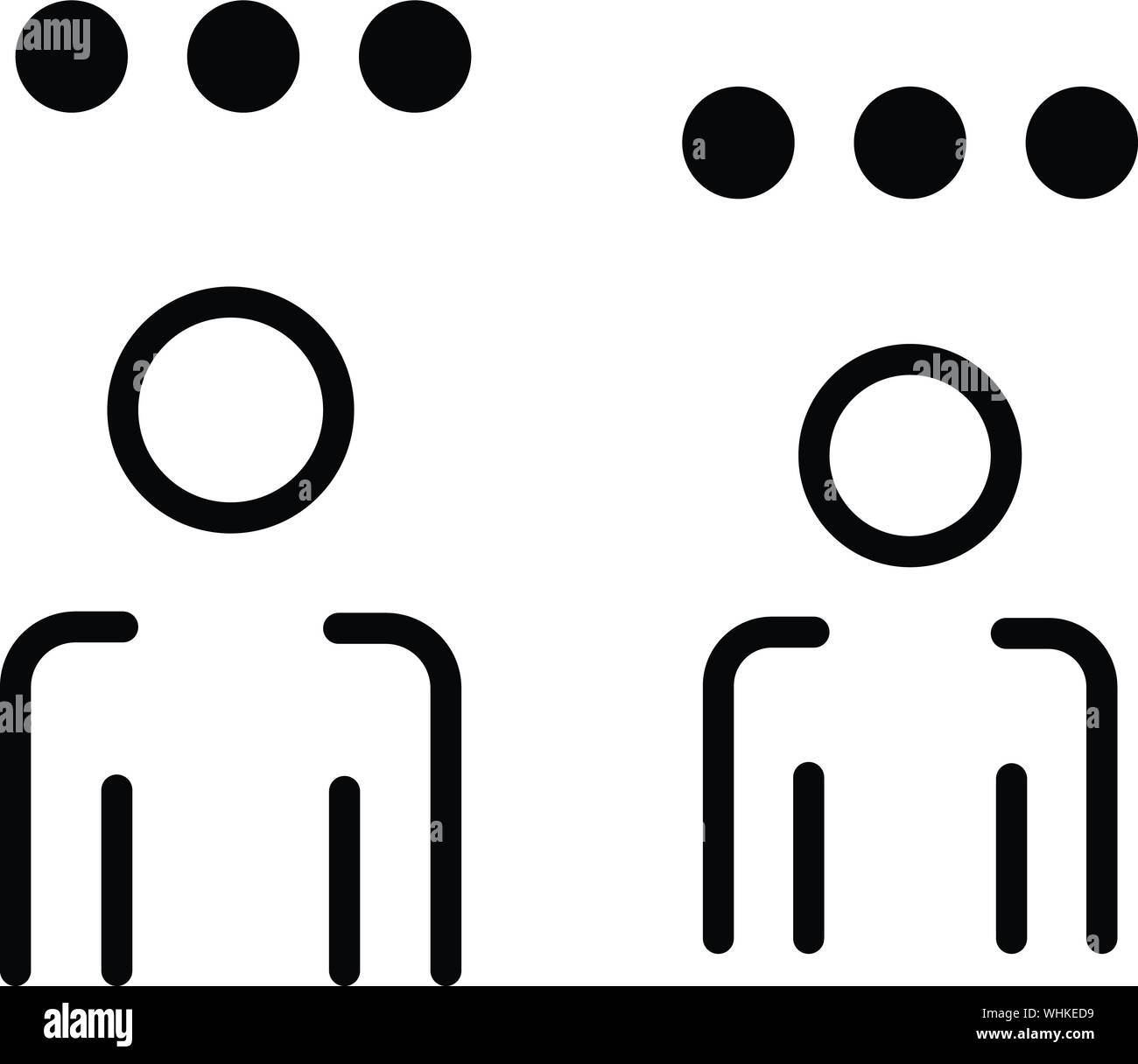 Business people walking overhead Stock Vector Images - Alamy