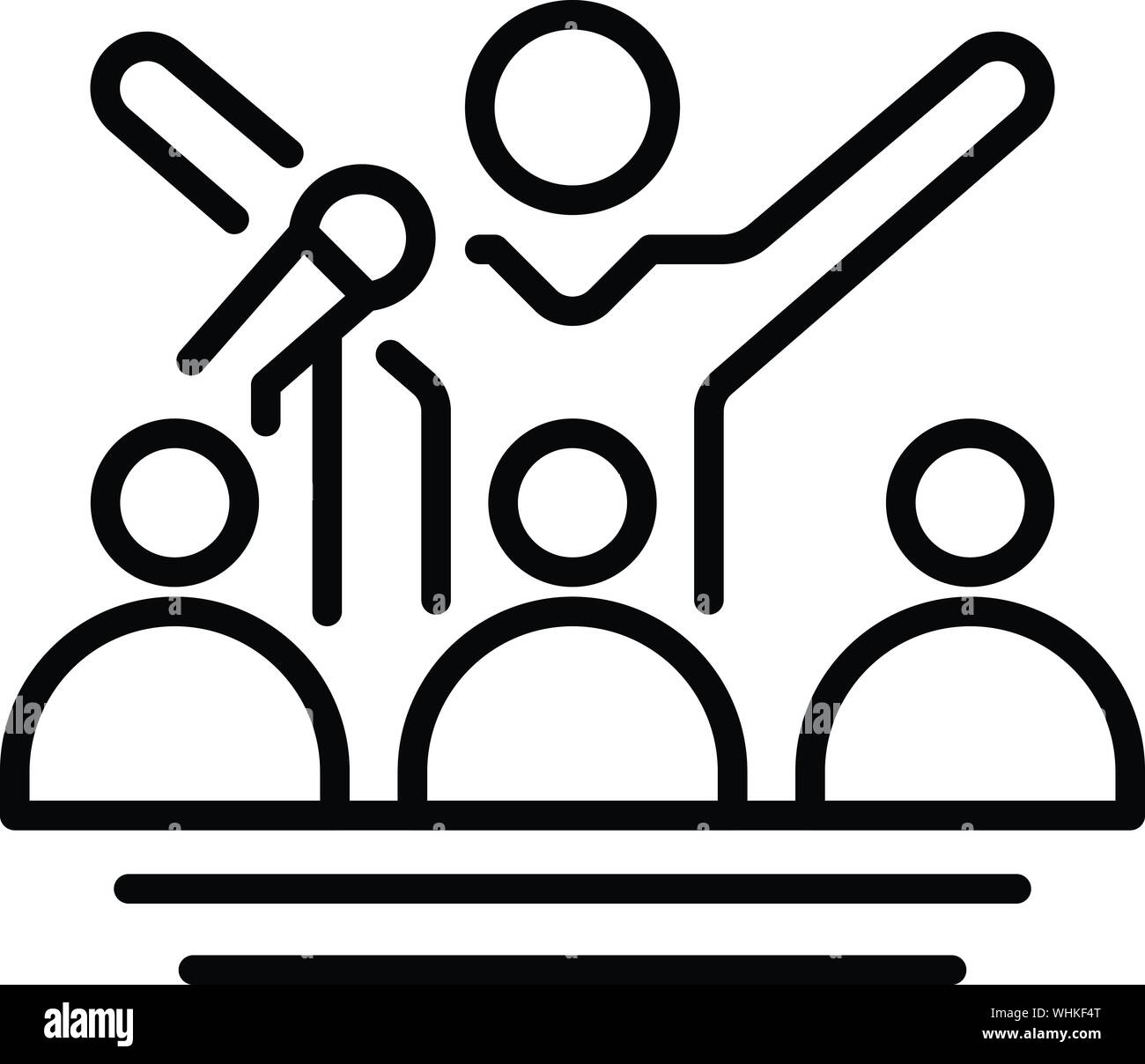 Rock concert icon, outline style Stock Vector Image & Art - Alamy