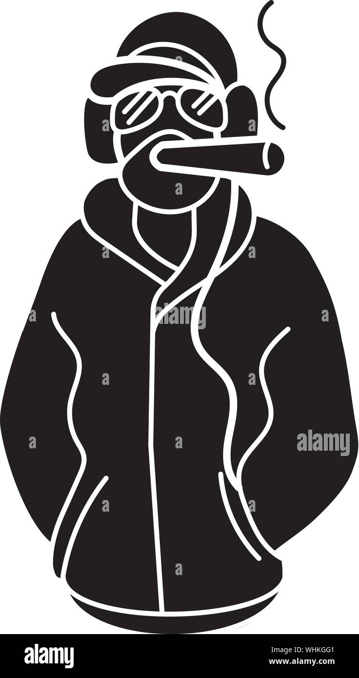 Rapper smoking icon, simple style Stock Vector Image & Art - Alamy