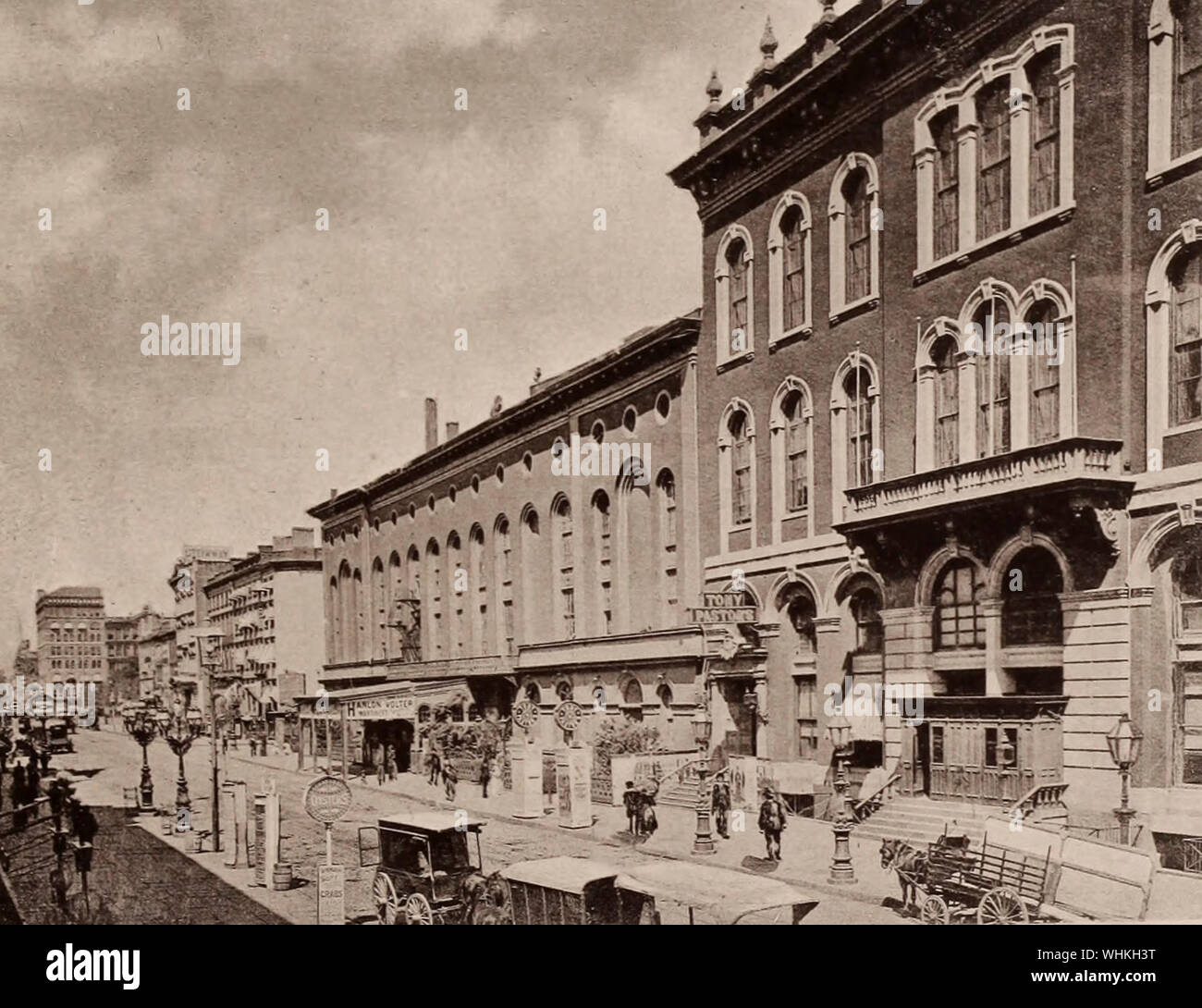 East Fourteenth Street, New York City, with the Academy of Music and ...