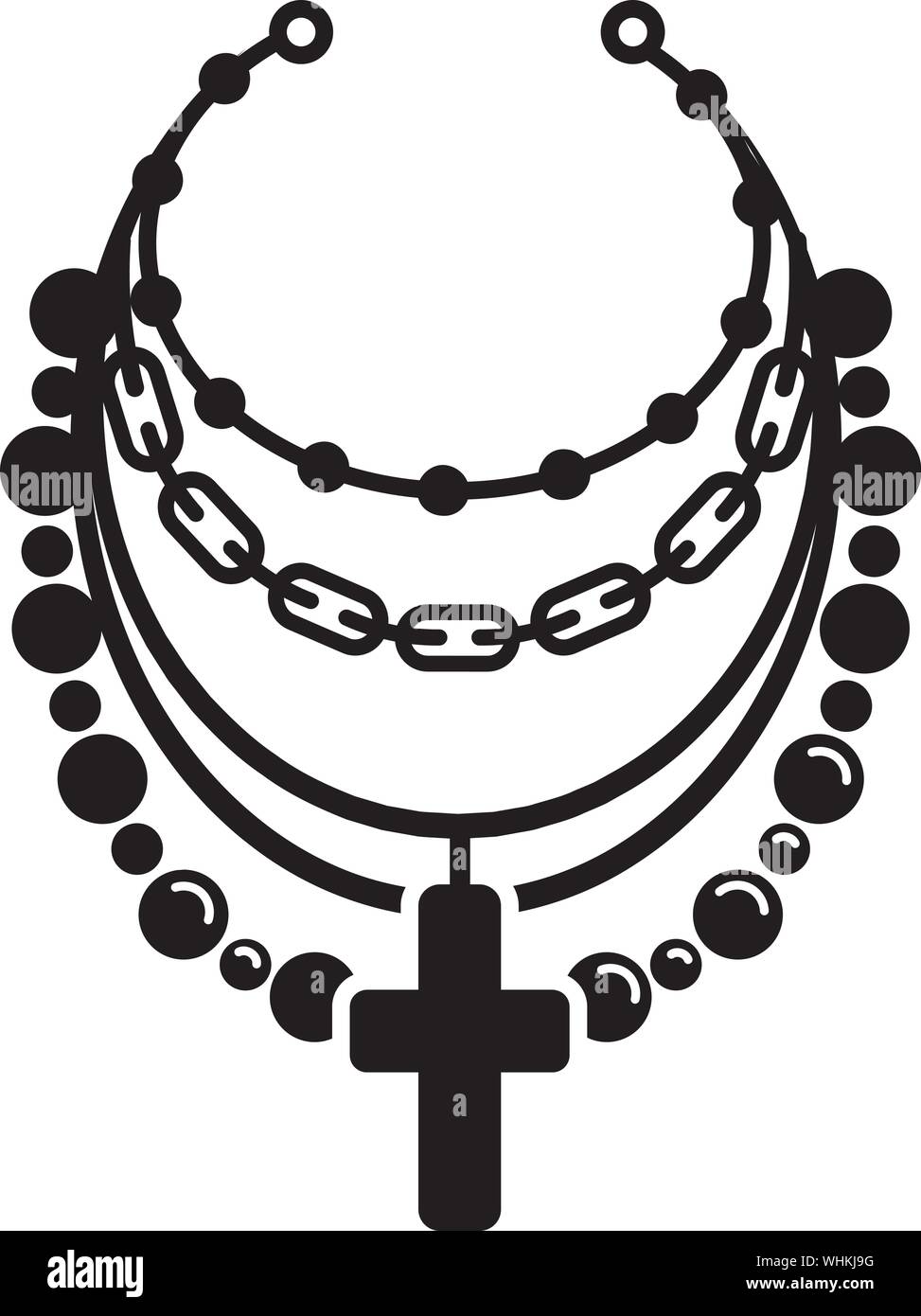 Rapper cross jewelry icon, simple style Stock Vector Image & Art - Alamy