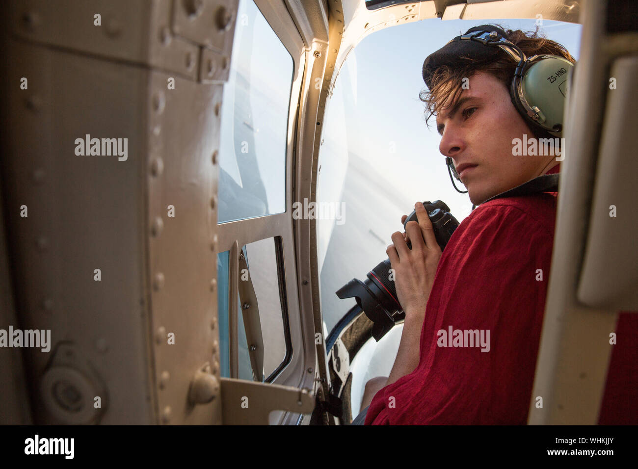 One man helicopter hi-res stock photography and images - Alamy