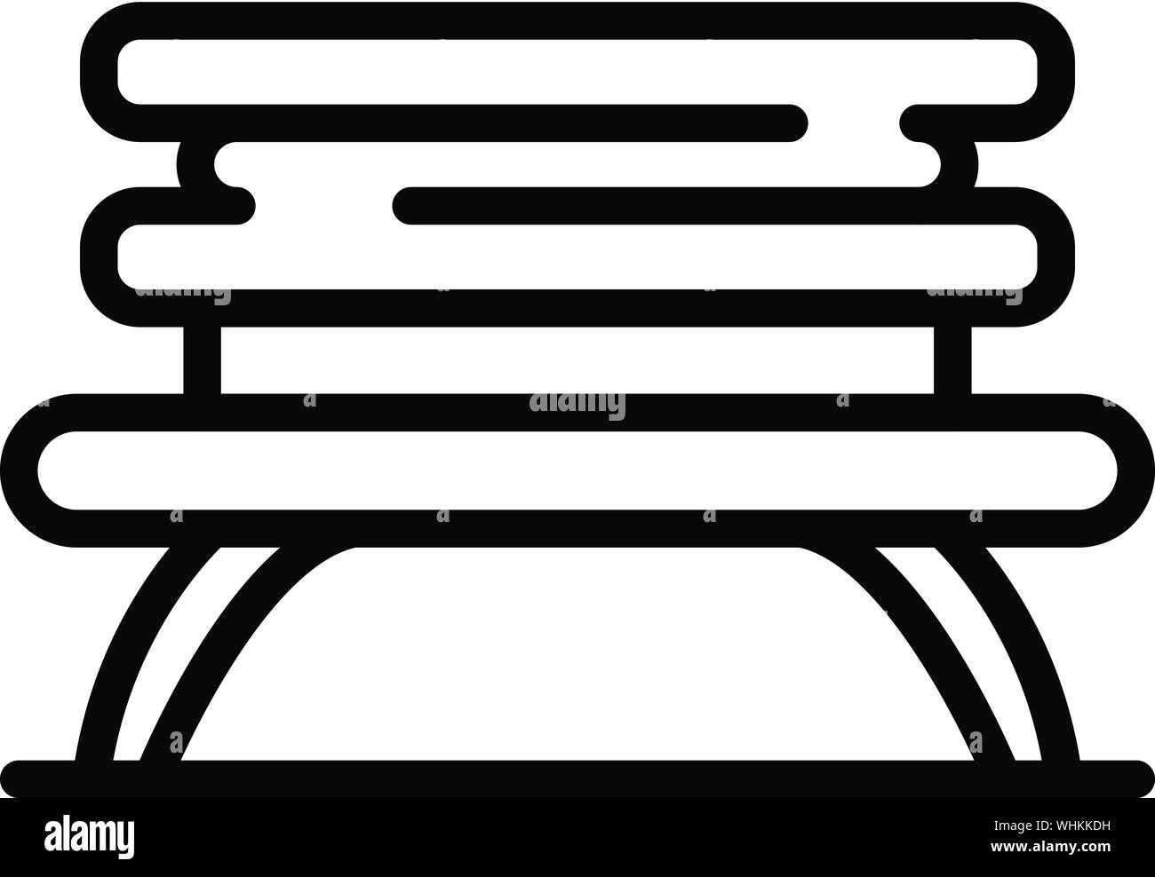 Modern bench icon, outline style Stock Vector Image & Art - Alamy