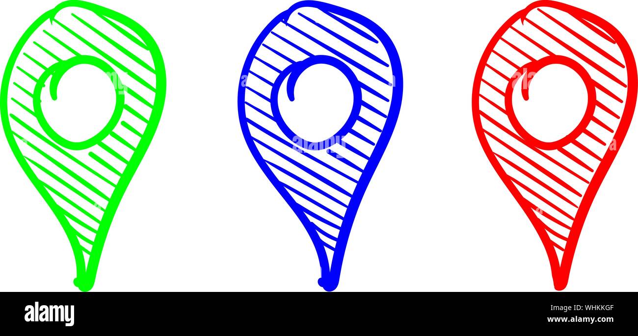 Set of Colorful Map Markers. Vector illustration Stock Vector Image ...