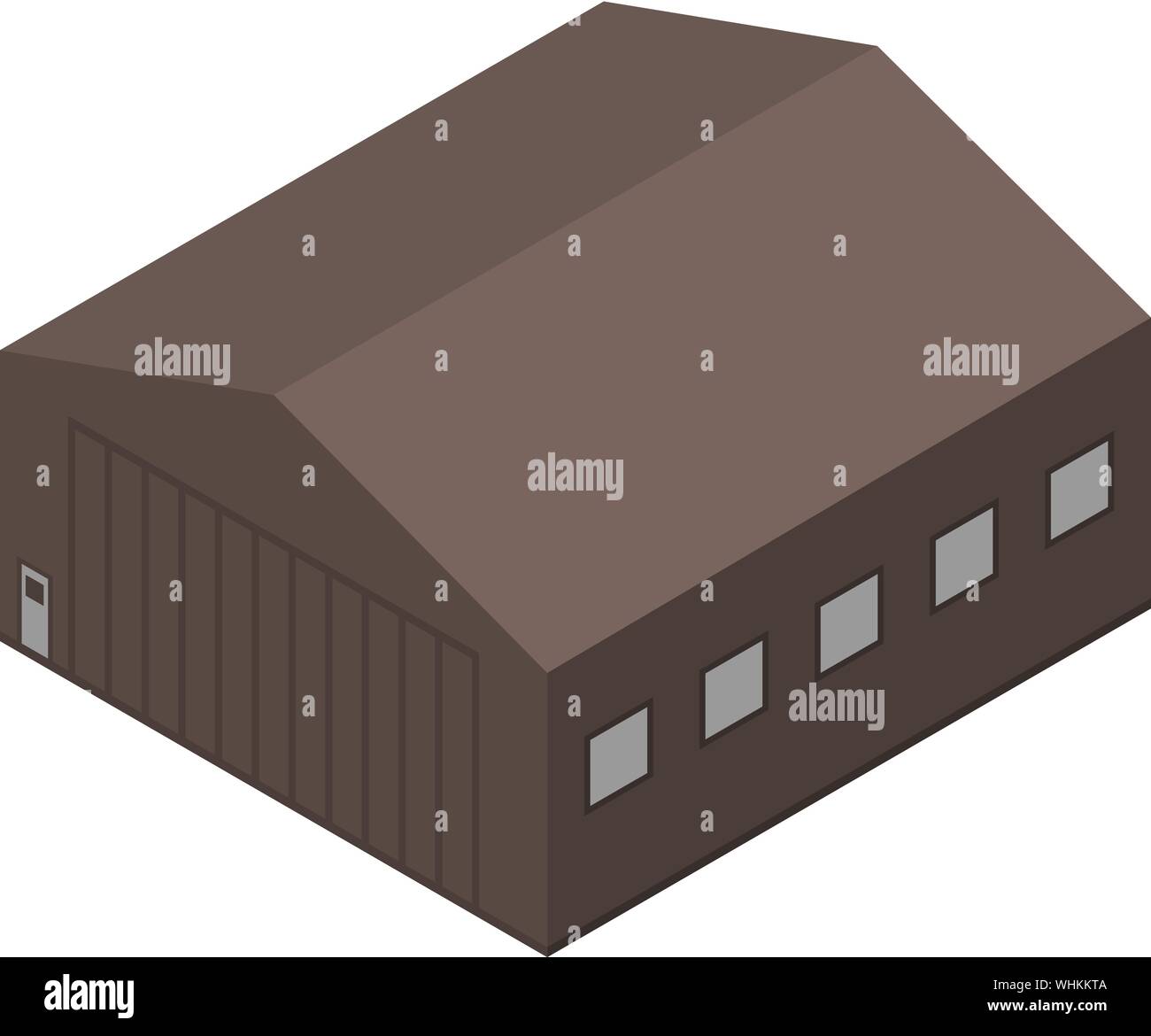 Brown hangar icon, isometric style Stock Vector Image & Art - Alamy