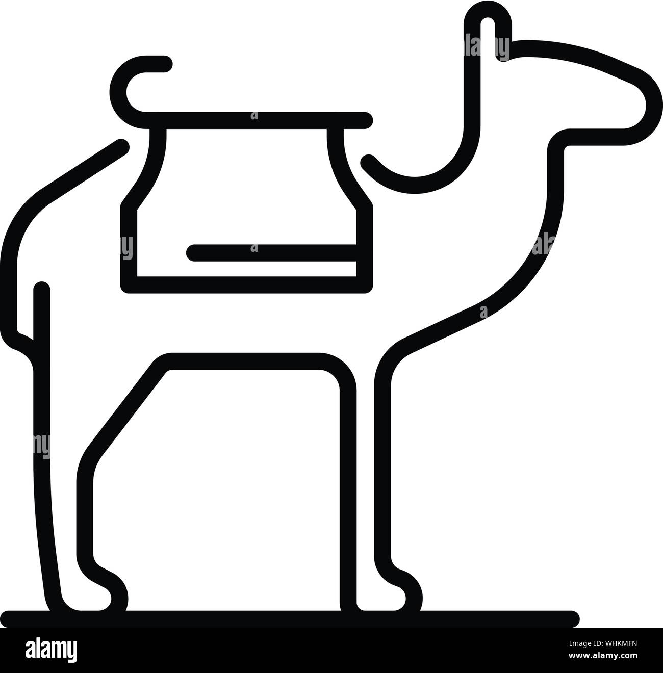 African camel icon, outline style Stock Vector Image & Art - Alamy