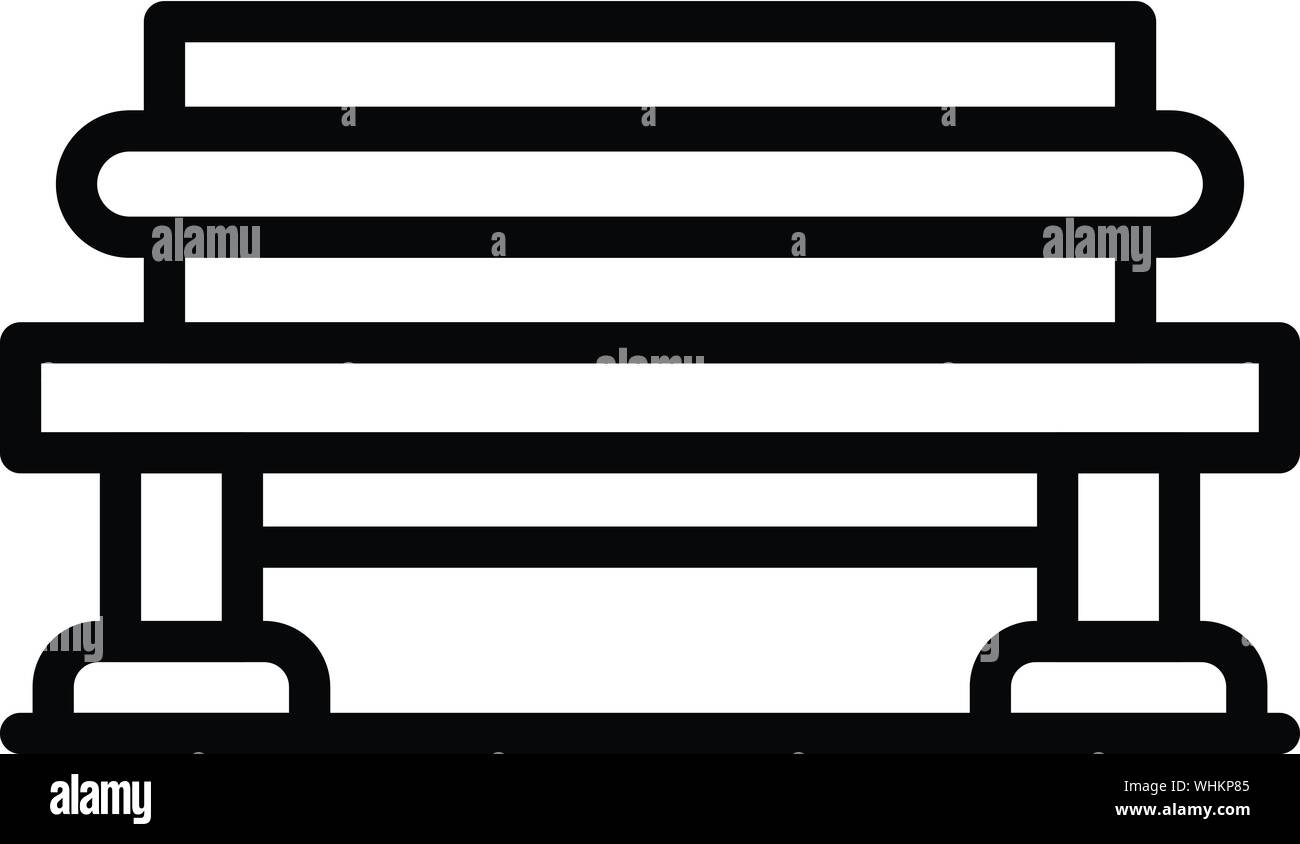 Street bench icon, outline style Stock Vector Image & Art - Alamy