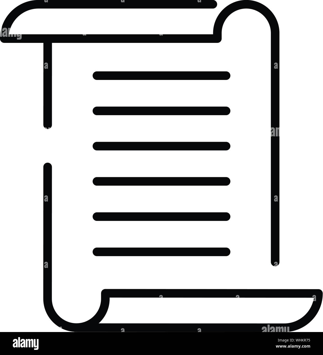 Papyrus icon, outline style Stock Vector Image & Art - Alamy