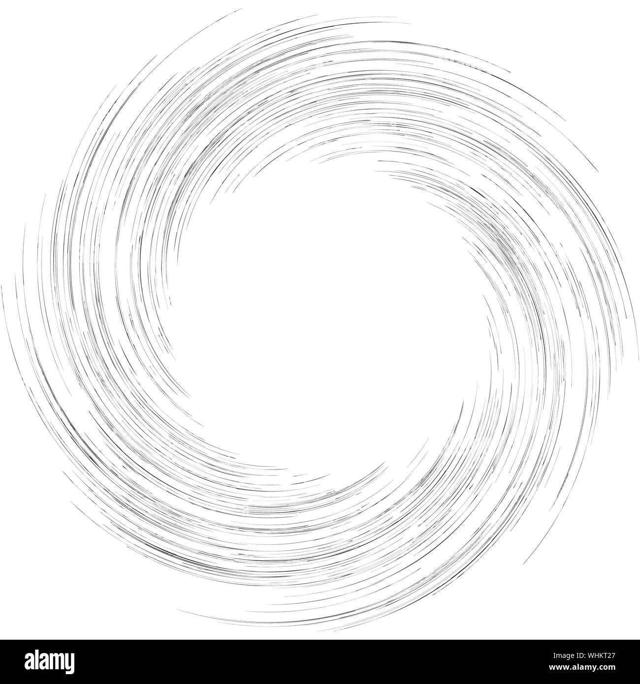 Detailed twirl, spiral element. Whirlpool, whirligig effect. Circular ...