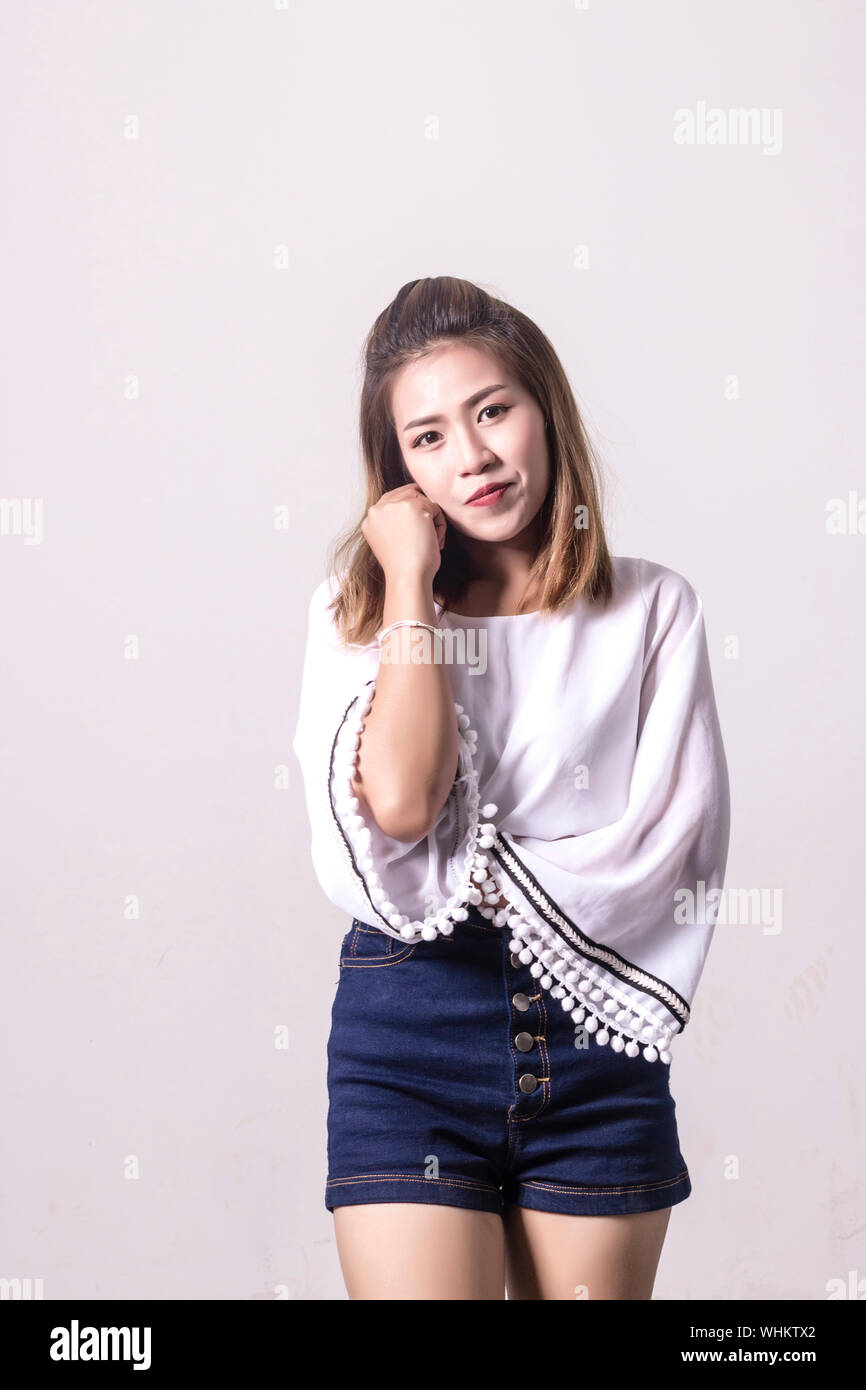 Three quarter length shorts hi-res stock photography and images - Alamy