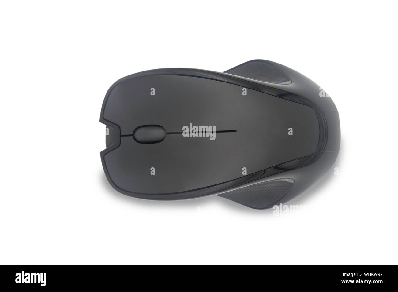 Close up wireless computer mouse modern design with blank screen ...