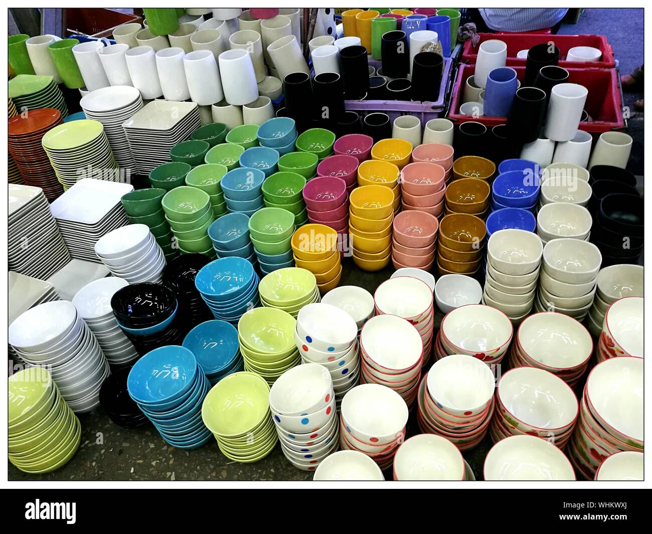 Market street view Cut Out Stock Images & Pictures - Alamy