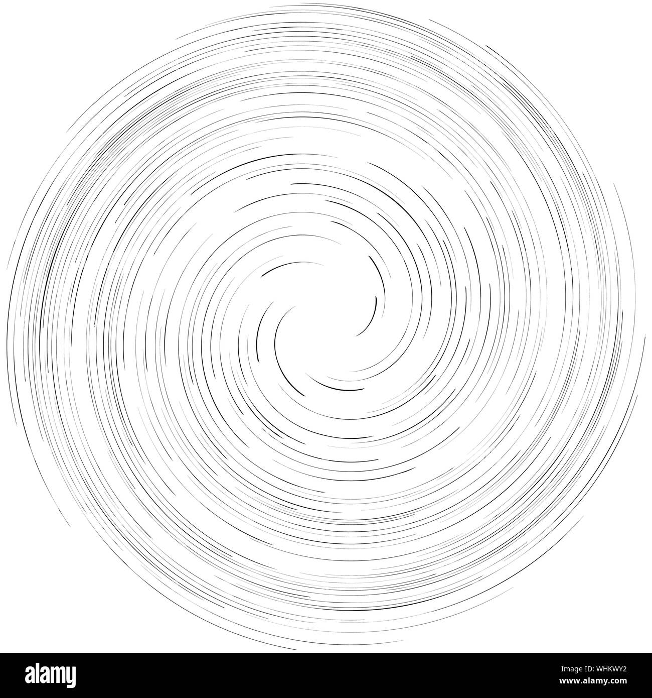 Detailed twirl, spiral element. Whirlpool, whirligig effect. Circular ...