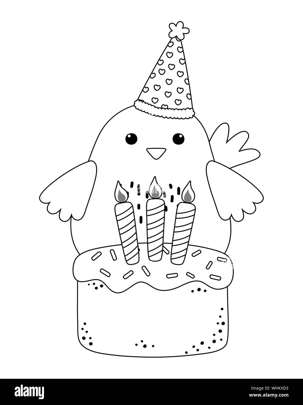 Chicken cartoon design, Animal happy birthday celebration decoration ...