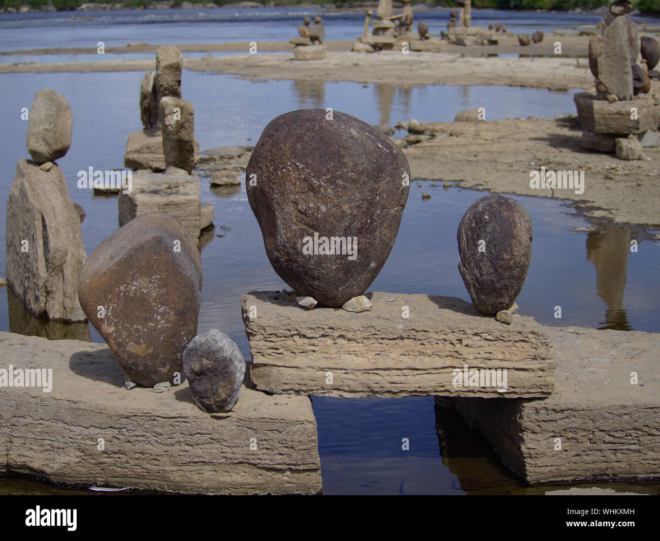 John Felice Ceprano's balanced rock sculpture "2019: The Double's ...