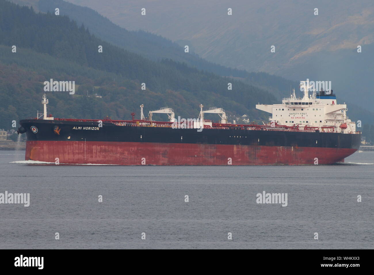 Almi Horizon, a crude oil tanker operated by Almi Tankers, passing ...