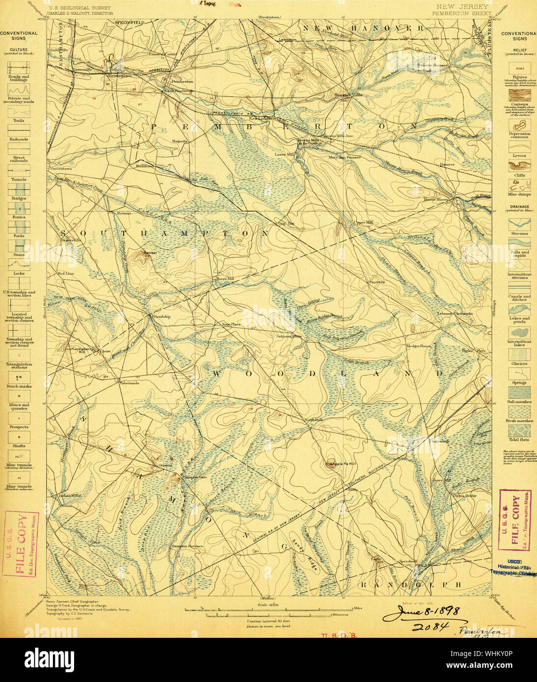 Map of pemberton hi-res stock photography and images - Alamy