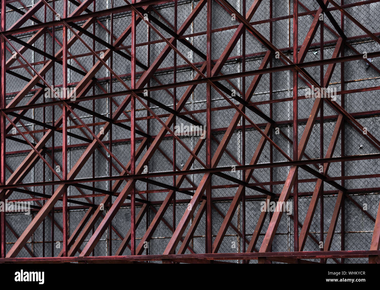Lots of metal on the structure Stock Photo - Alamy