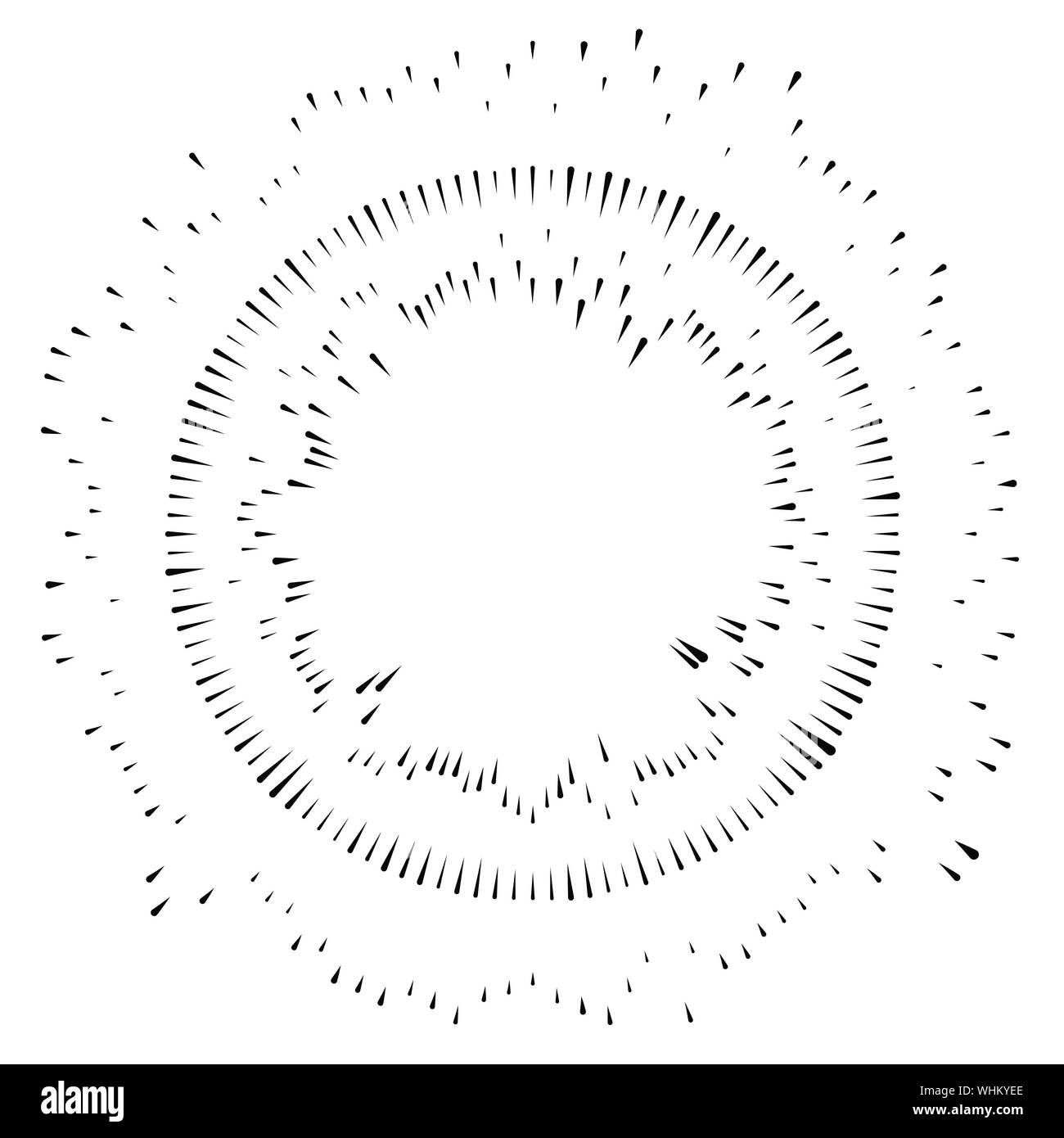 Radial, radiating beams, rays starburst, sunburst lines. Circular burst ...