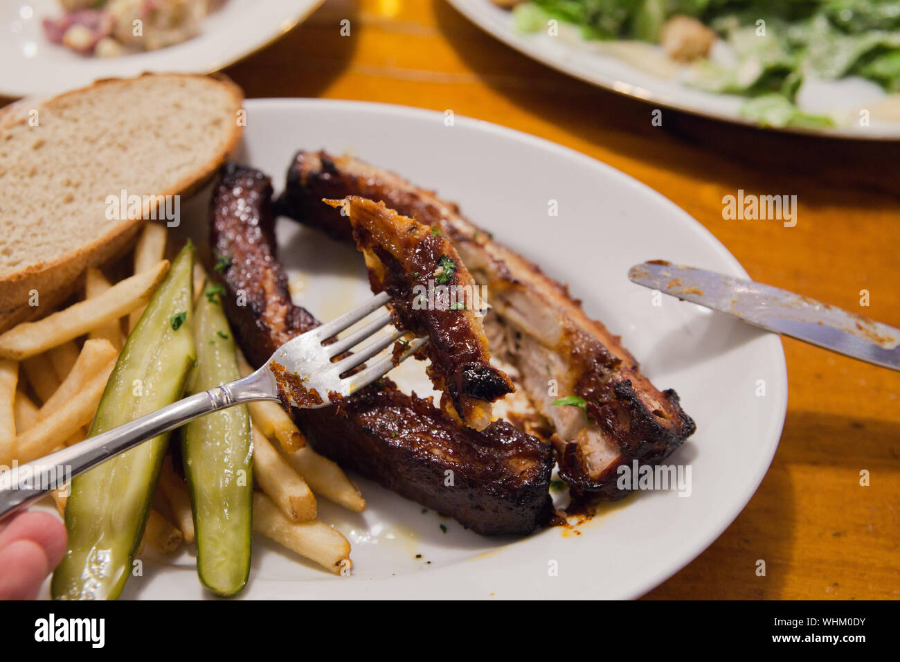 Stuck food hi-res stock photography and images - Alamy