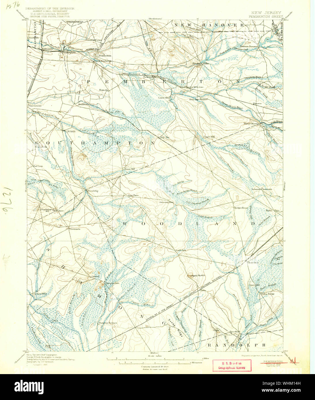 Pemberton map hi-res stock photography and images - Alamy