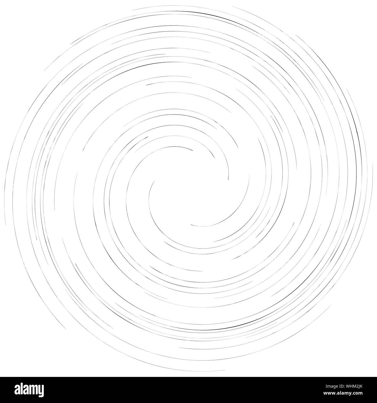 Detailed twirl, spiral element. Whirlpool, whirligig effect. Circular ...