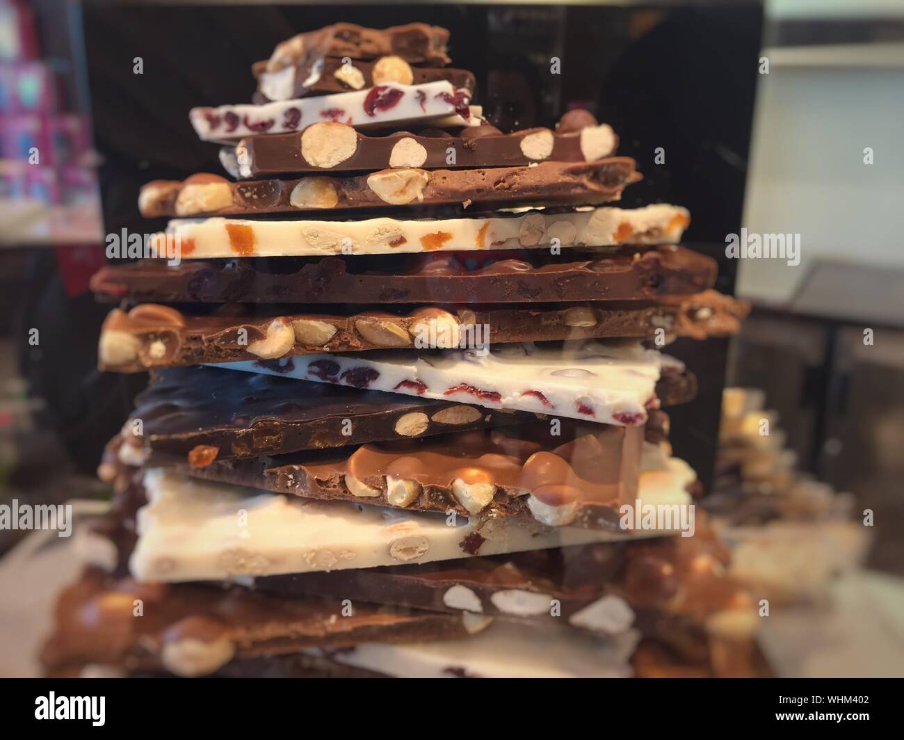 Stack of chocolate bars hi-res stock photography and images - Alamy