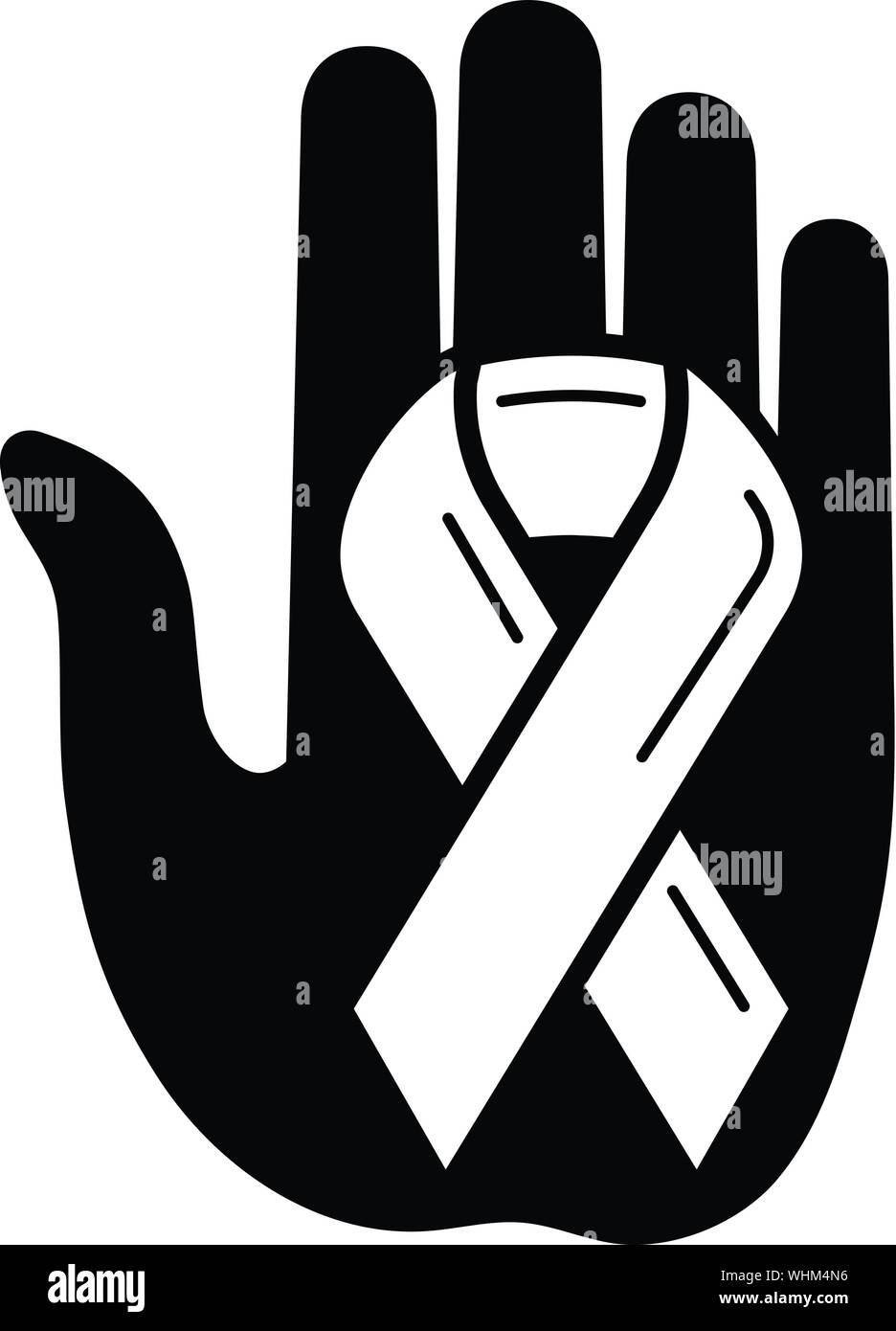 Unity ribbon in hand icon, simple style Stock Vector Image & Art - Alamy