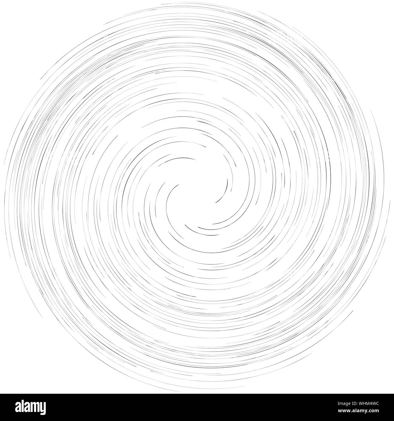 Detailed twirl, spiral element. Whirlpool, whirligig effect. Circular ...