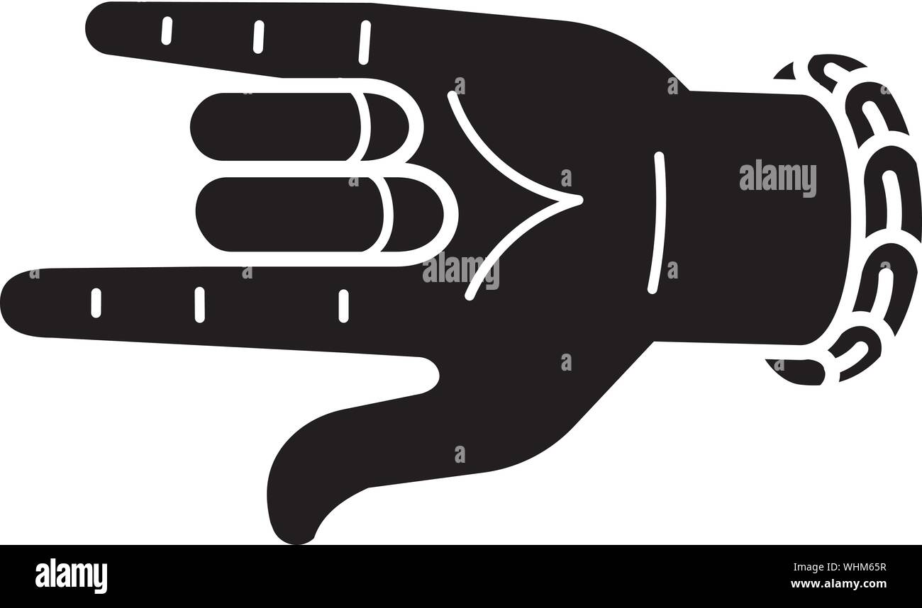 Hand rock sign icon, simple style Stock Vector Image & Art - Alamy