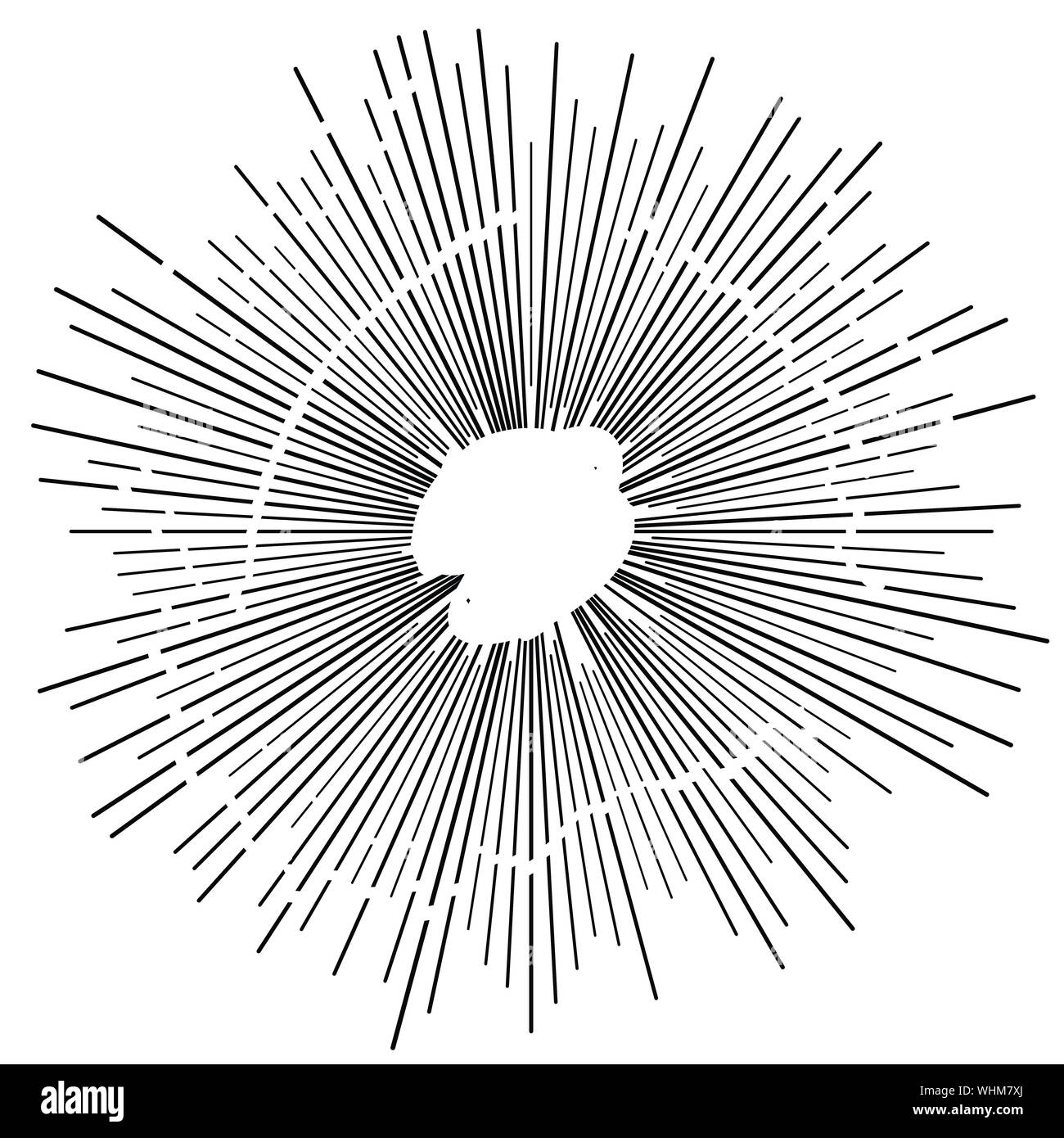 Radiating beams Stock Vector Images - Alamy