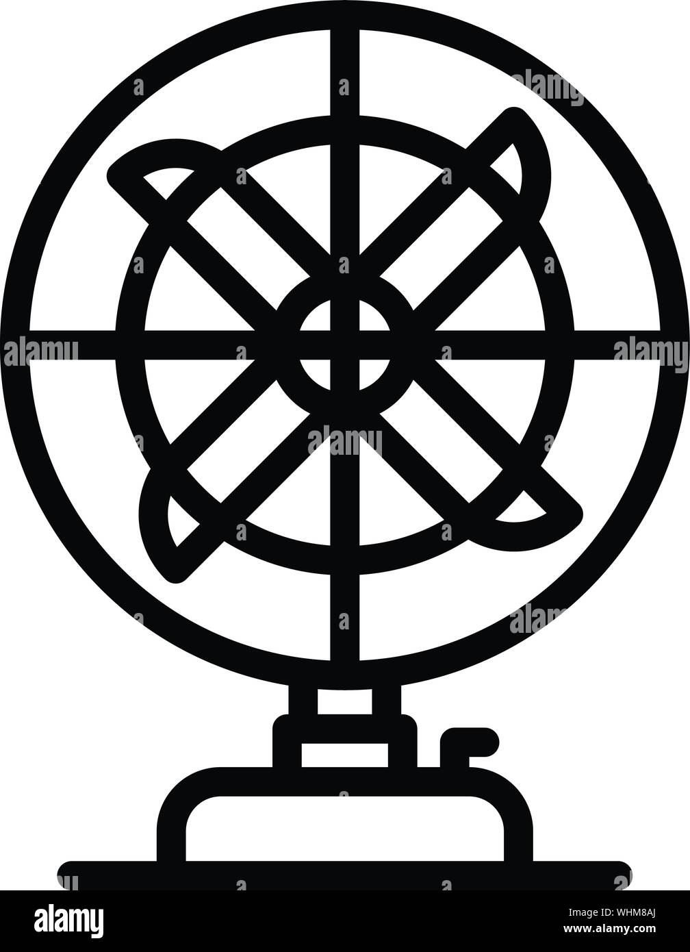 Retro fan icon, outline style Stock Vector Image & Art - Alamy