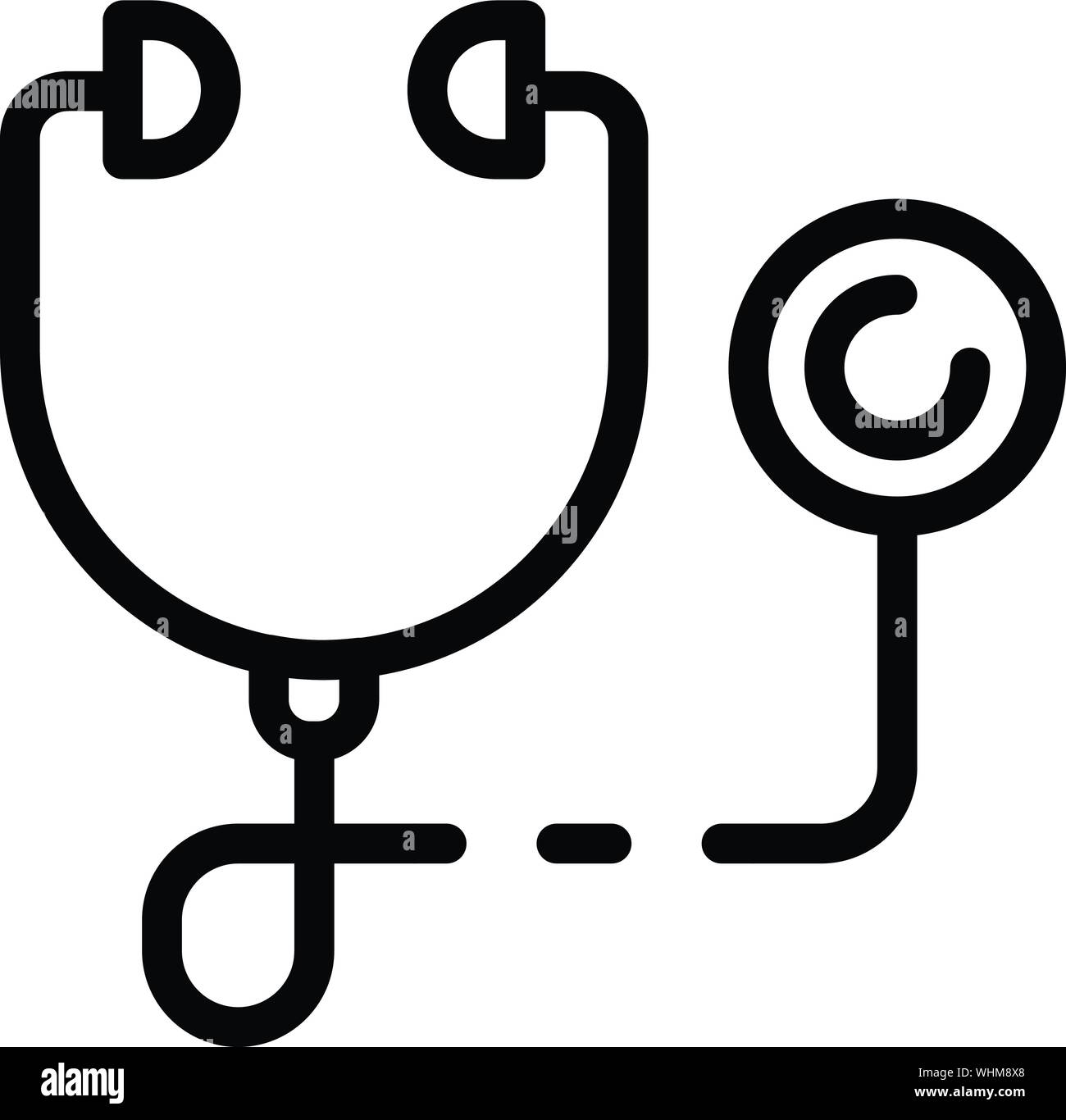 Stethoscope icon, outline style Stock Vector Image & Art - Alamy