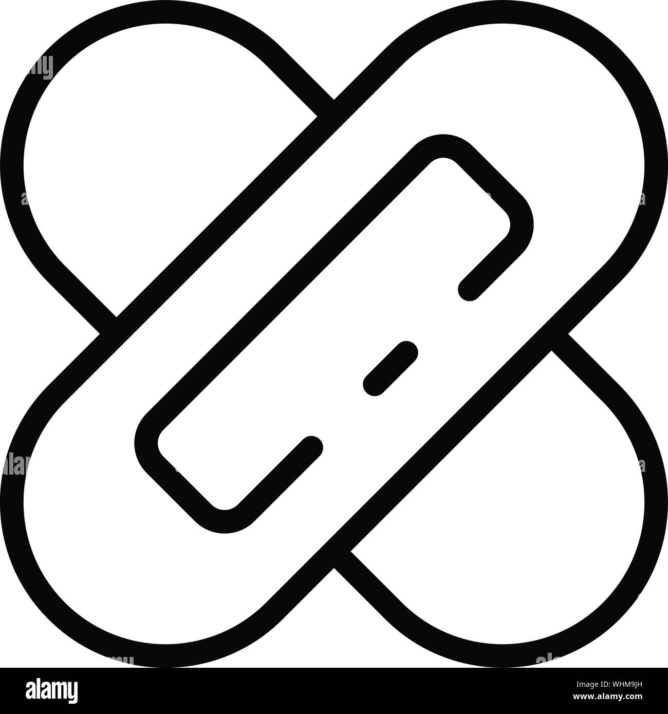 Sticky patch icon, outline style Stock Vector Image & Art - Alamy