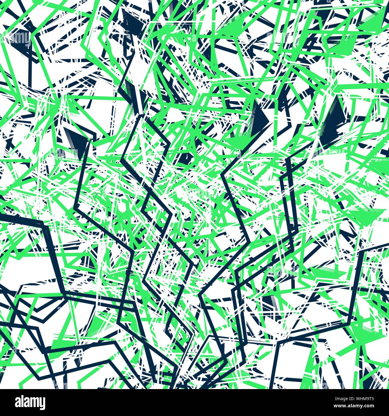 Random lines, shapes geometric abstract art. Colorful (duotone ...