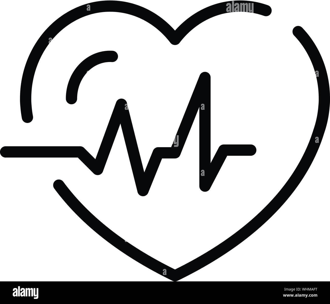 Heart rate icon, outline style Stock Vector Image & Art - Alamy