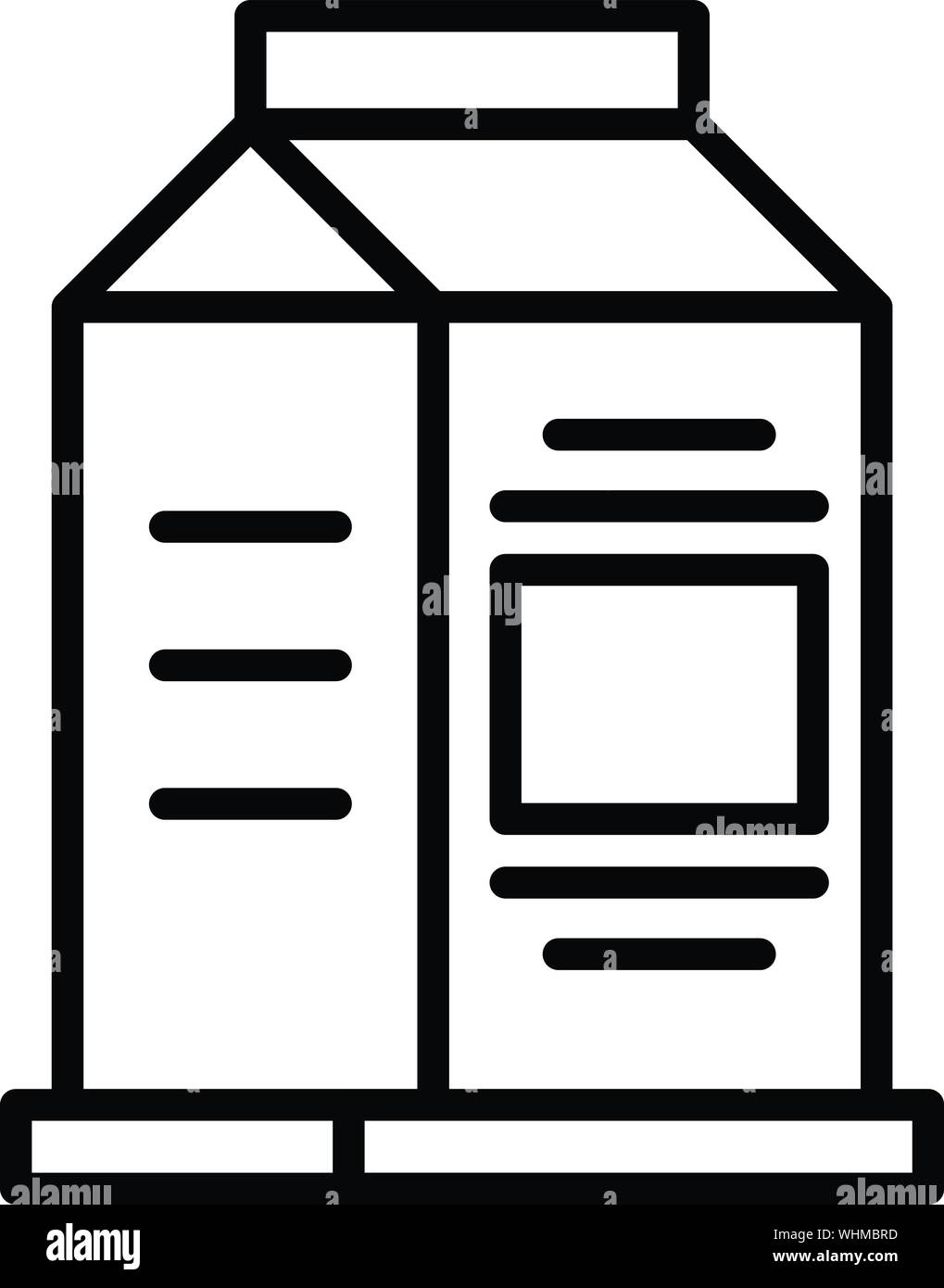 Carton of milk icon, outline style Stock Vector Image & Art - Alamy