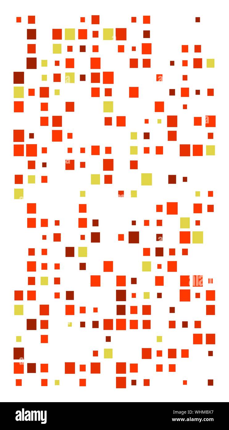 Random squares mosaic pattern. Pixelated, fragmentation halftone design ...