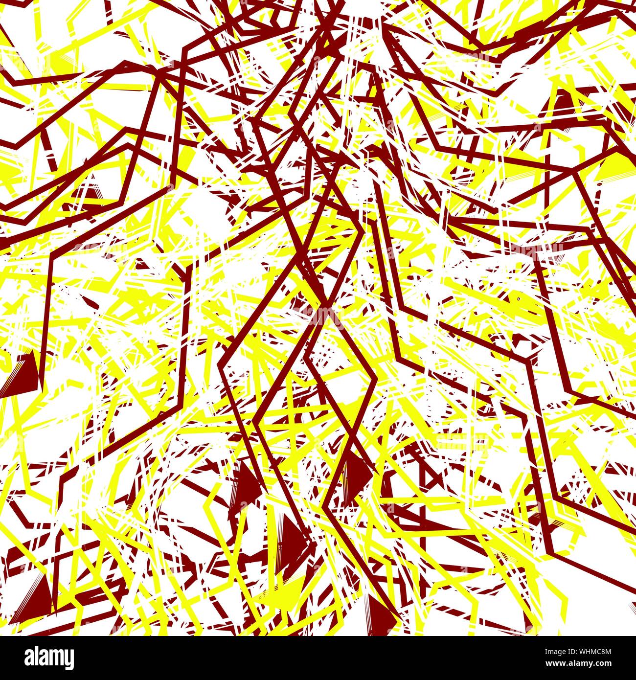 Random lines, shapes geometric abstract art. Colorful (duotone ...