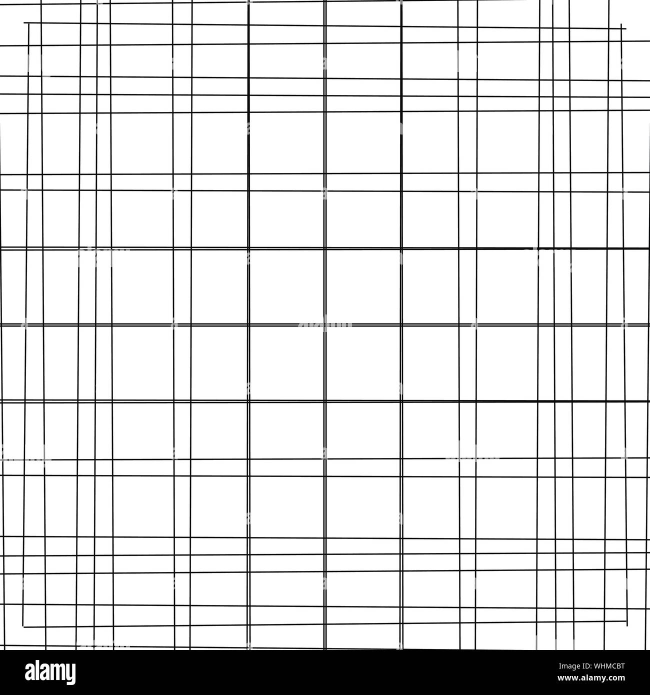 Dynamic, random lines grid, mesh. Crosshatch, tangled straight lines ...