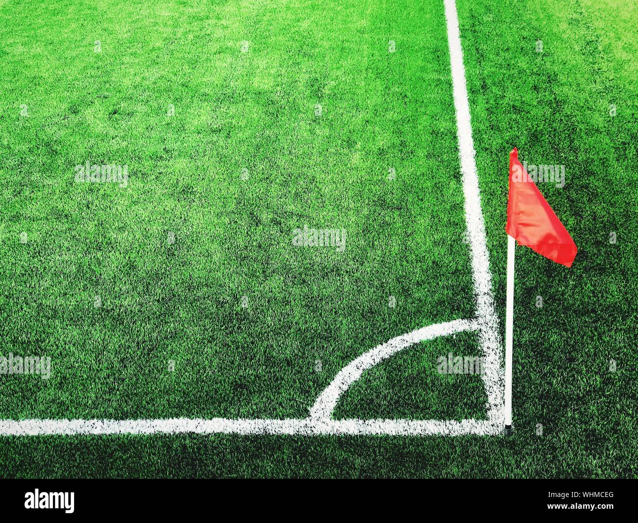 Red Corner Flag High Resolution Stock Photography and Images - Alamy