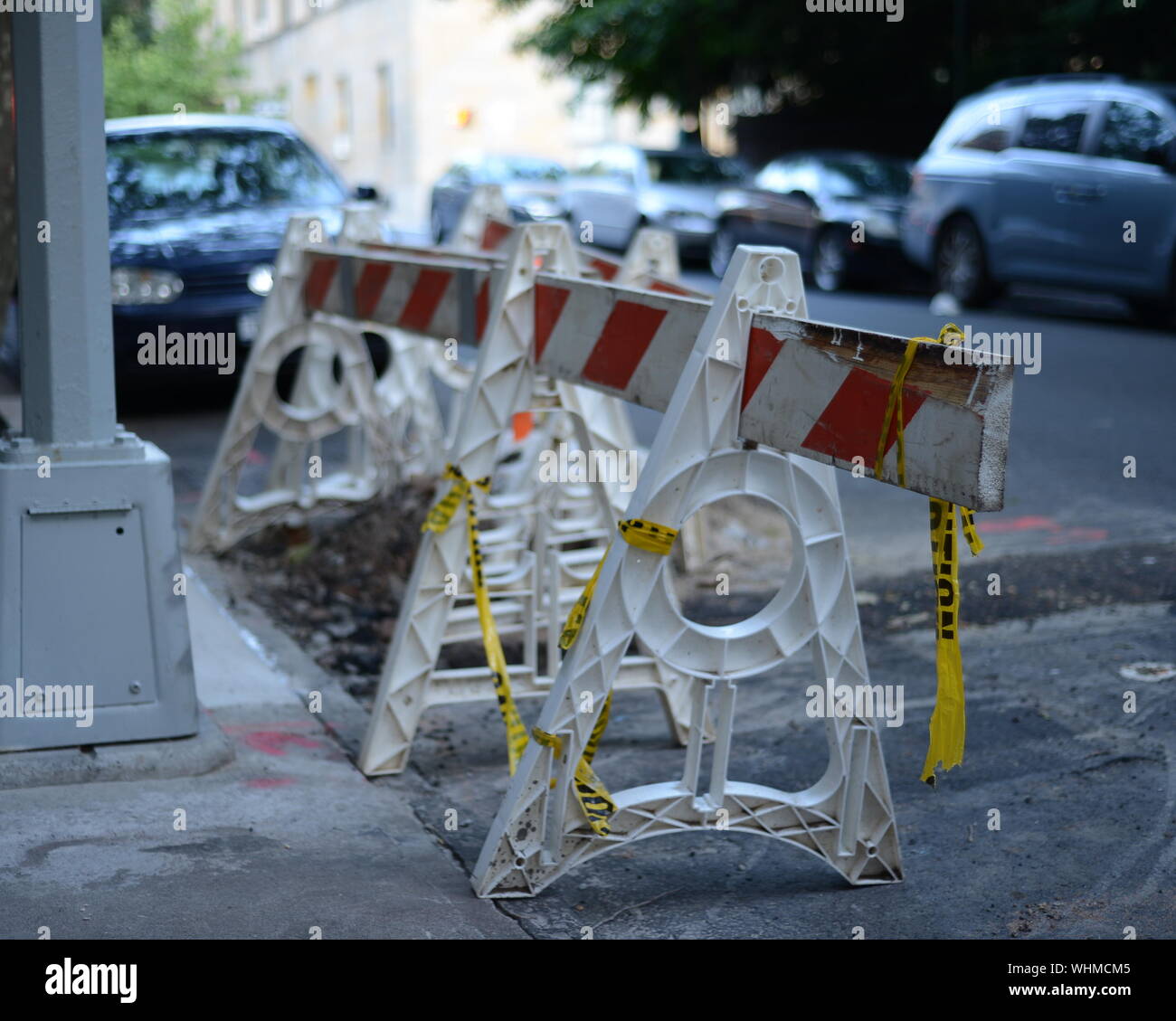 Road construction barrier hi-res stock photography and images - Alamy