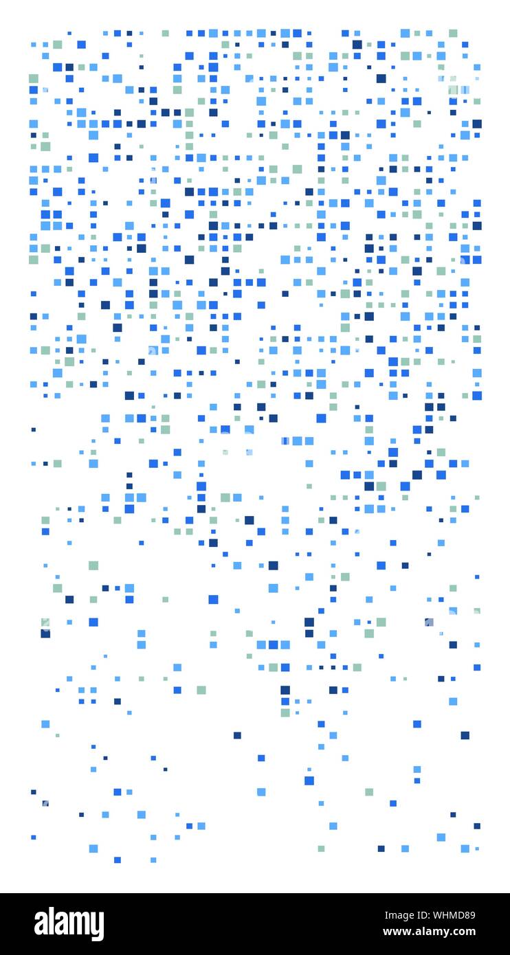 Random squares mosaic pattern. Pixelated, fragmentation halftone design ...