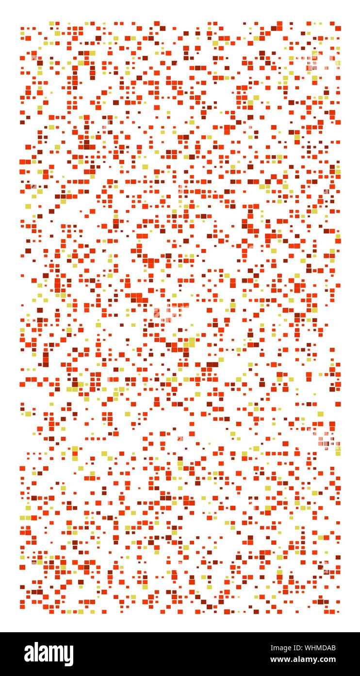 Random squares mosaic pattern. Pixelated, fragmentation halftone design ...
