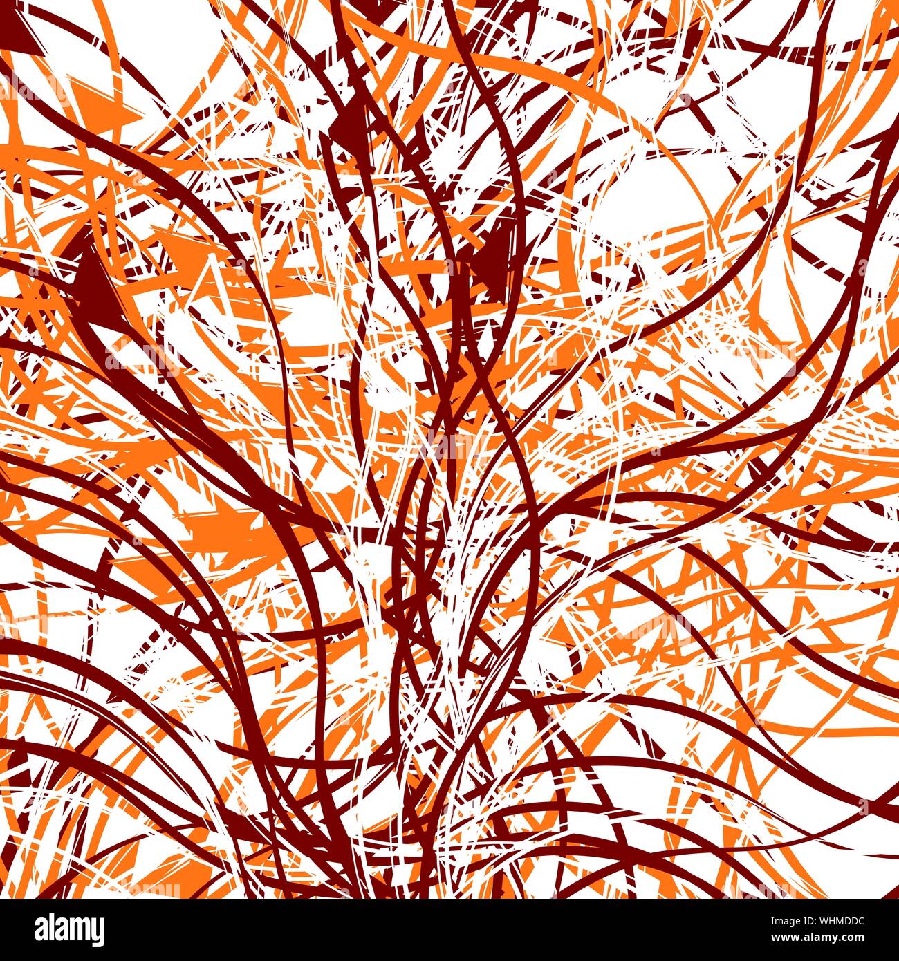 Random lines, shapes geometric abstract art. Colorful (duotone ...