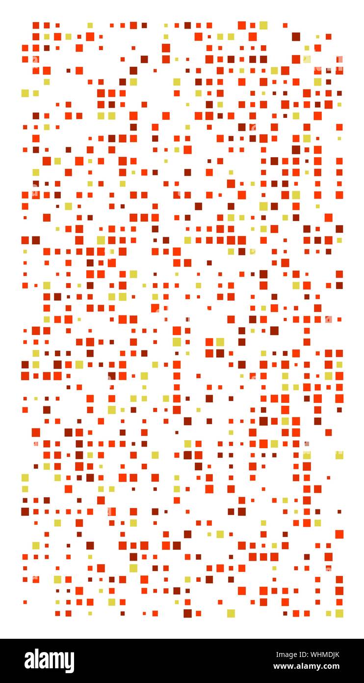 Random squares mosaic pattern. Pixelated, fragmentation halftone design ...