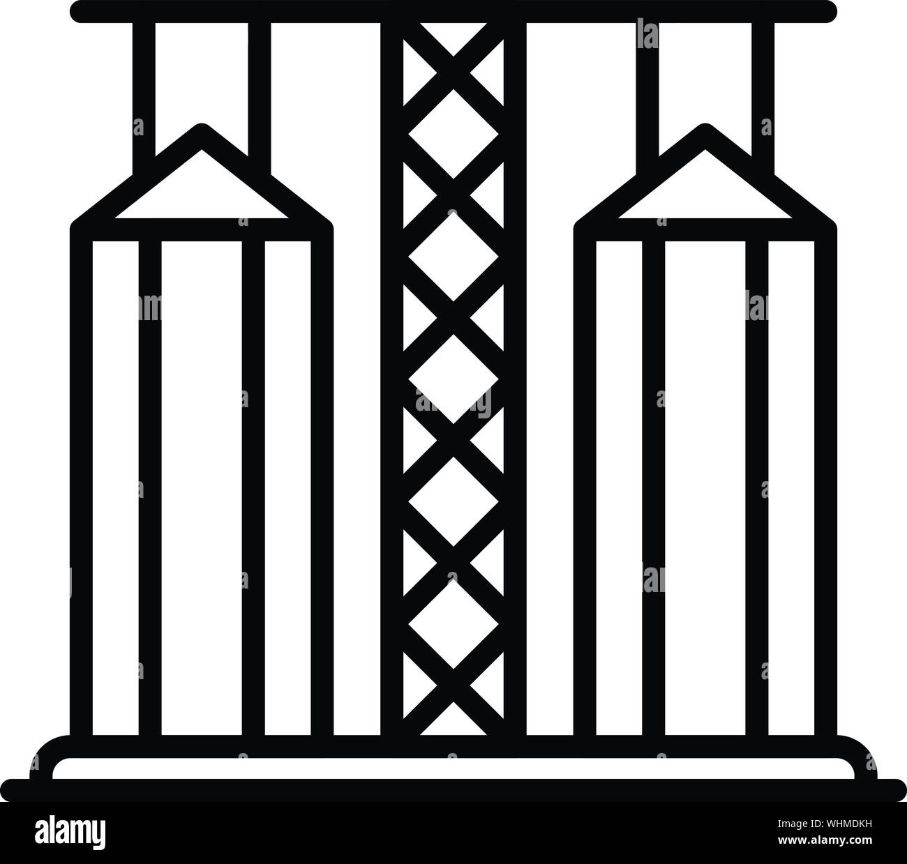 Elevator industry production building black Black and White Stock ...