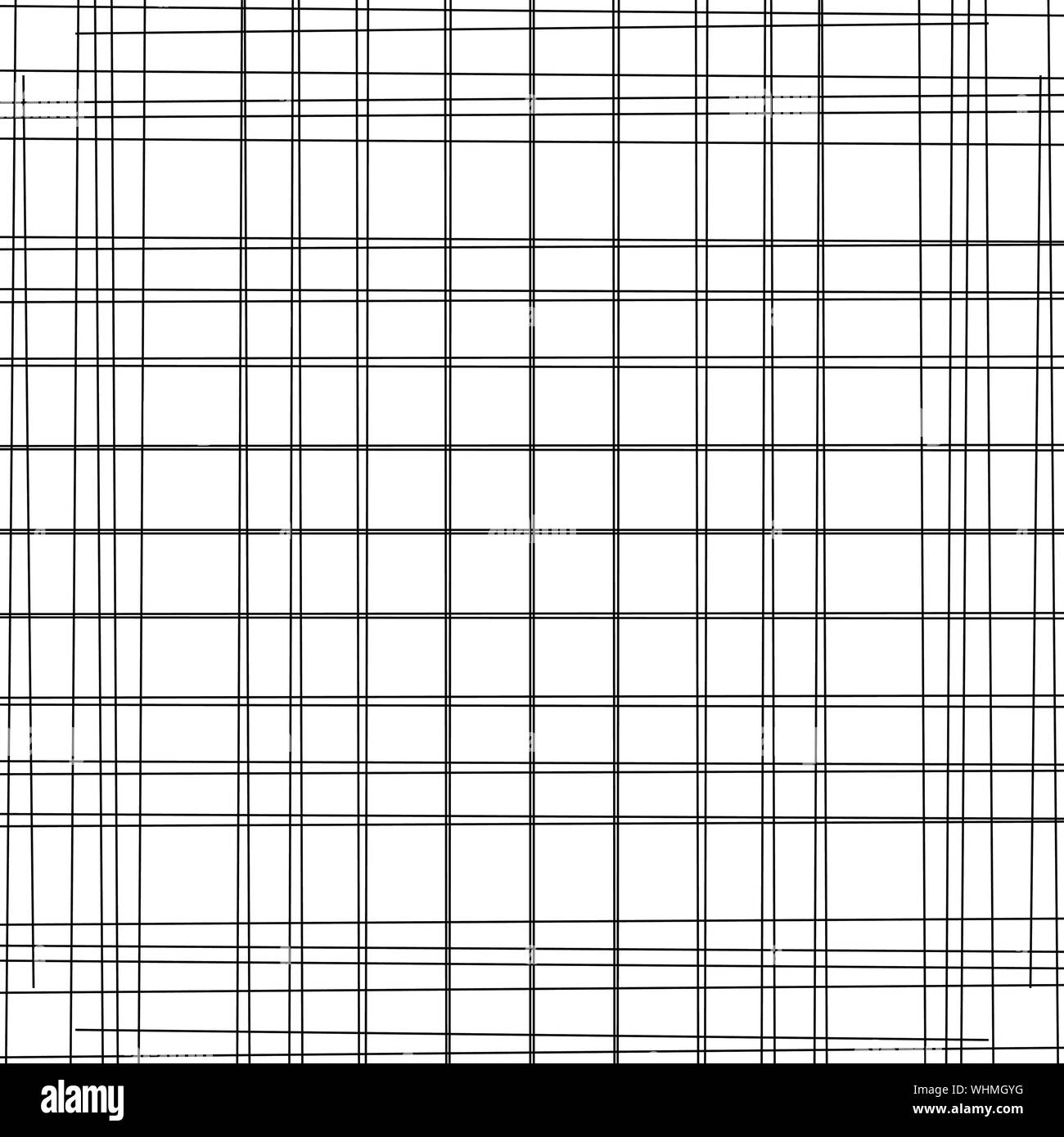 Dynamic, random lines grid, mesh. Crosshatch, tangled straight lines ...