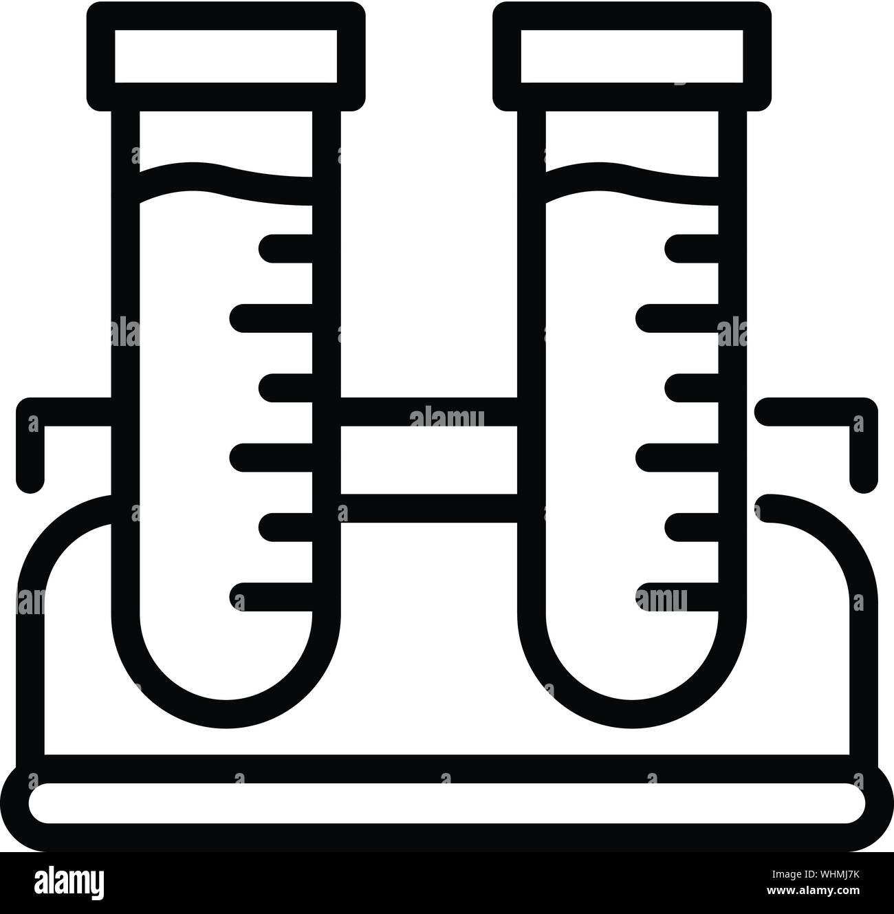 Row test tubes Stock Vector Images - Alamy